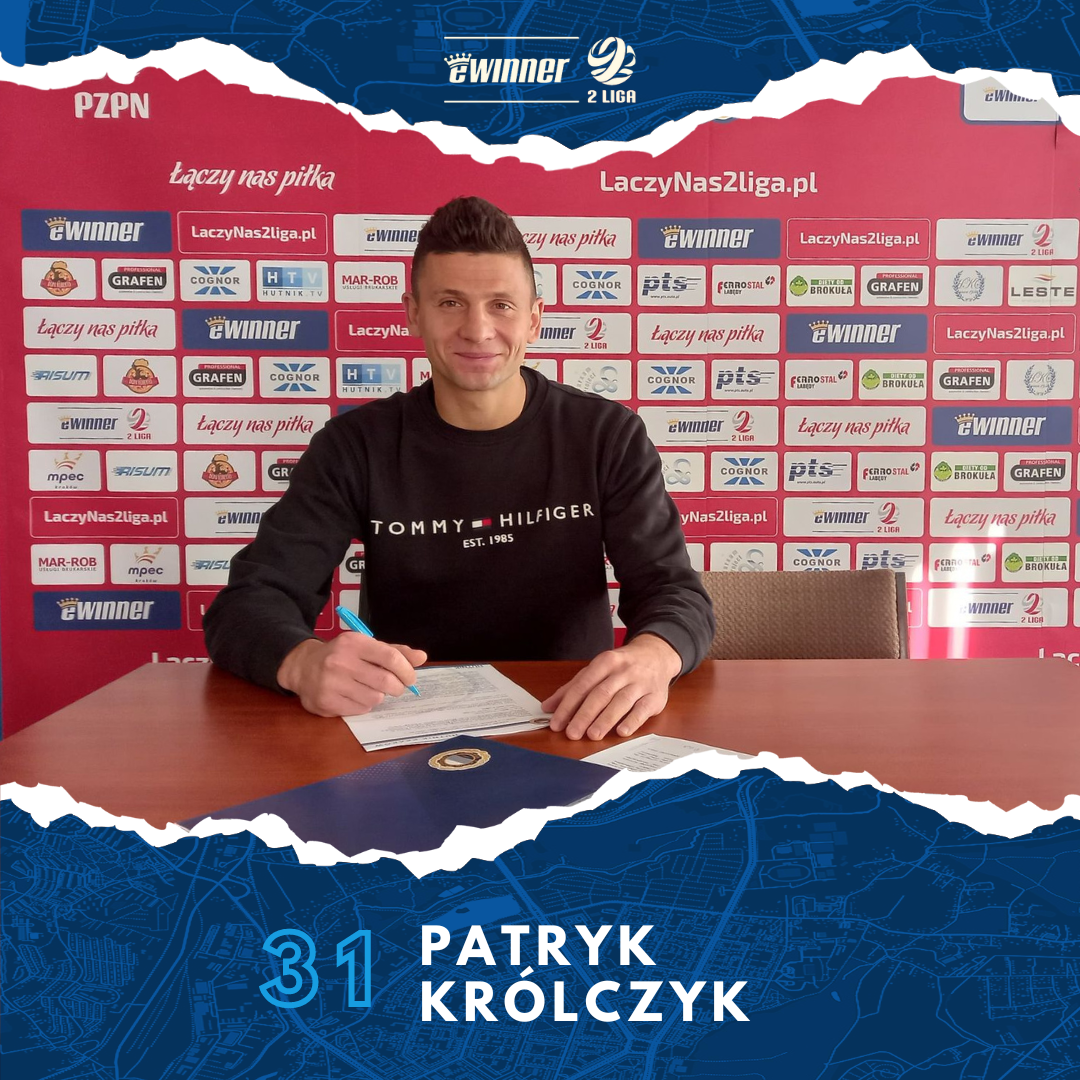 Patryk Królczyk nowym zawodnikiem Hutnika! - Hutnik Kraków